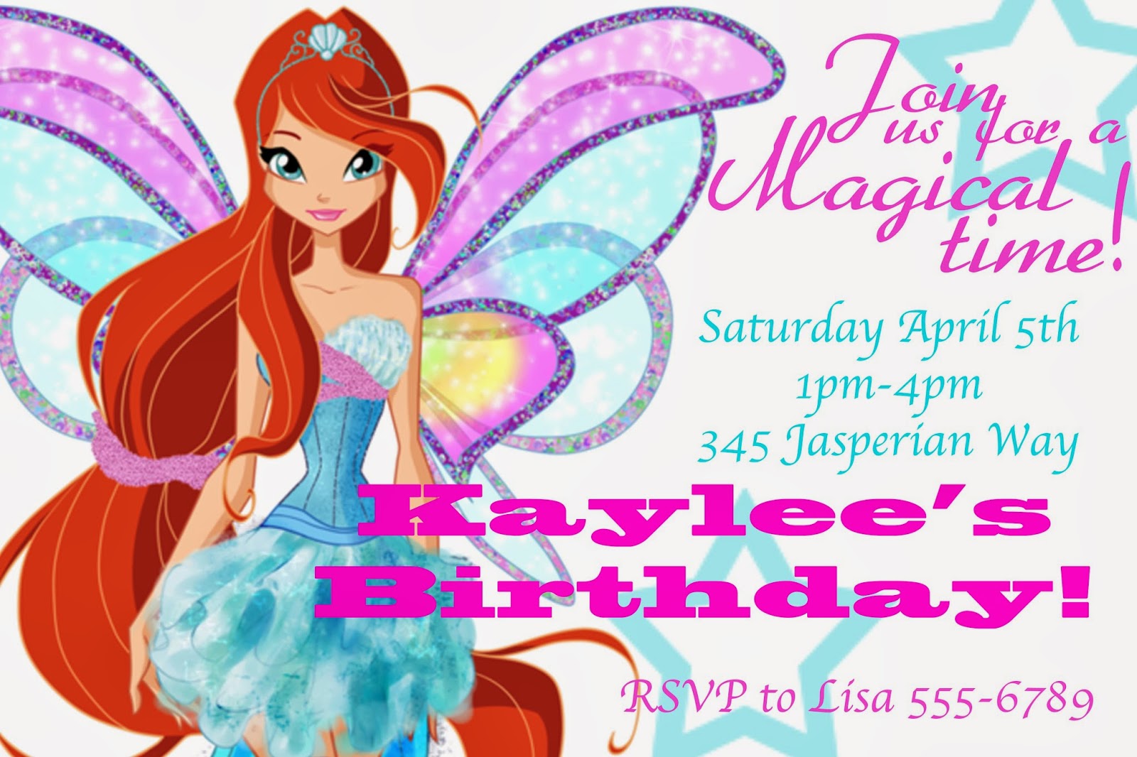 Daisy Celebrates: Winx Club Birthday party inspiration