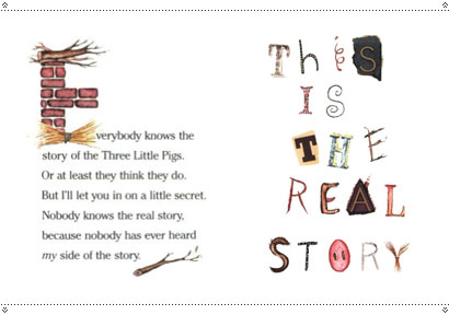 Ann's Blog: picture book - The True Story of the 3 Little Pigs