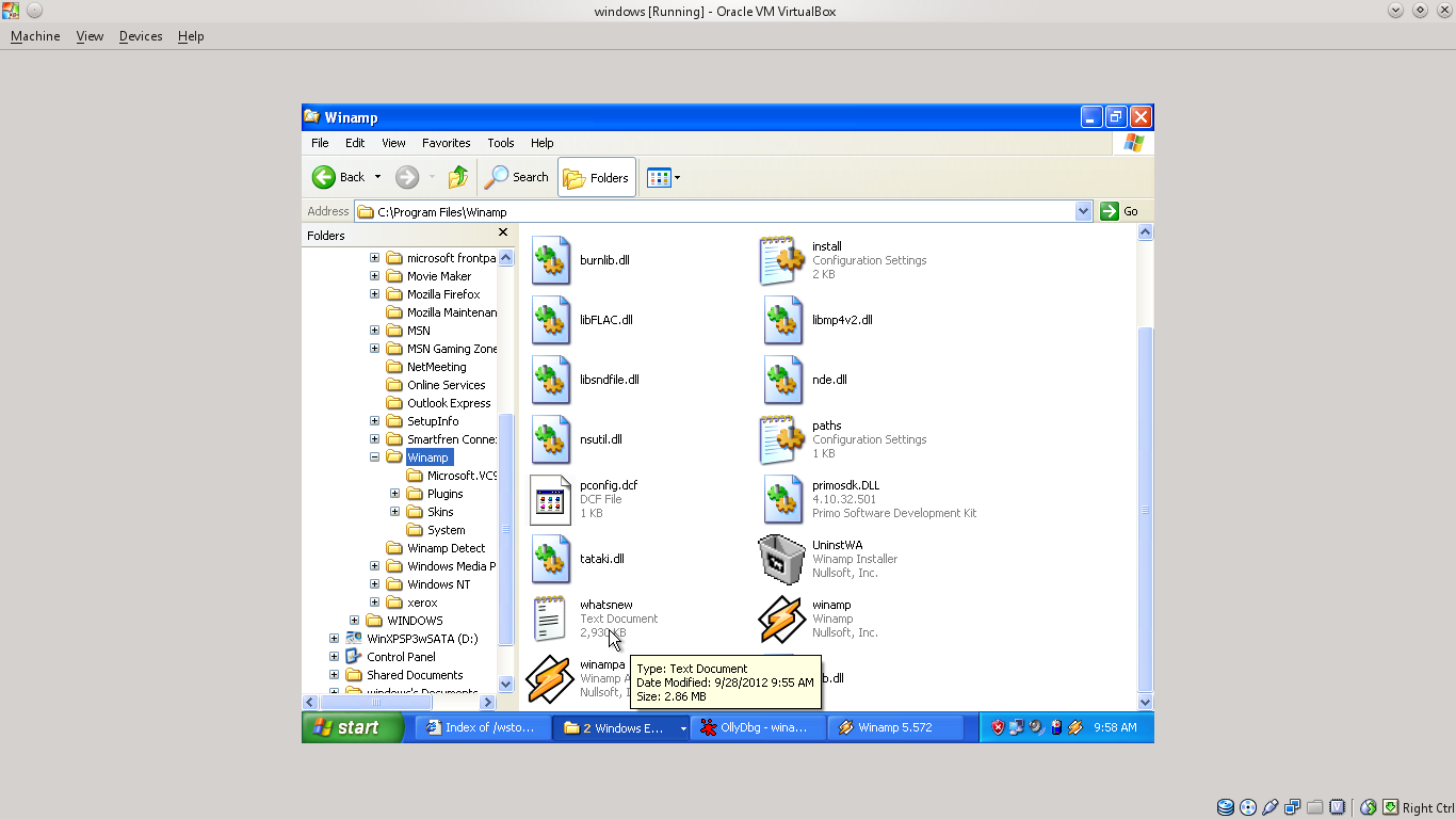 Buffer Overflow Seh Winamp 557 Scxo2oco71