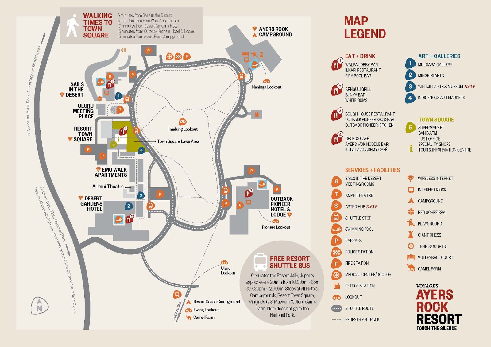 Ayers Rock World Map