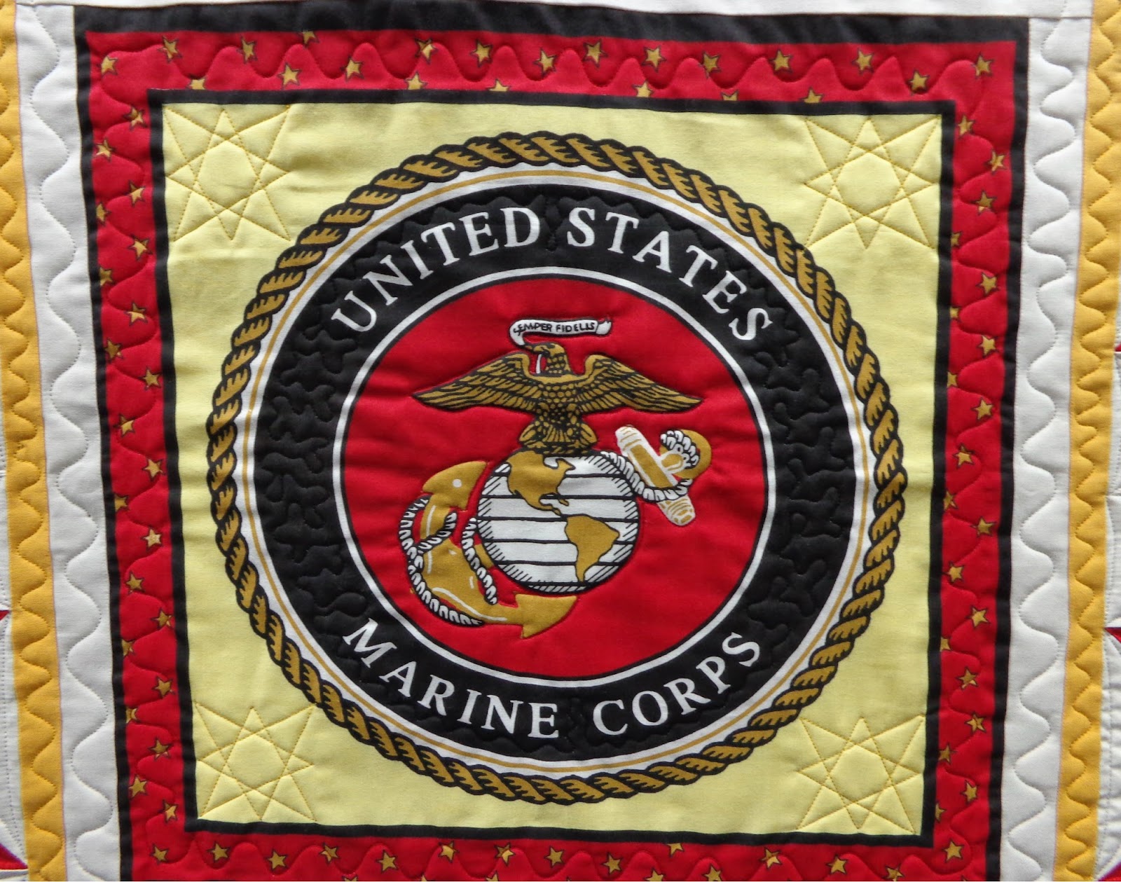 Sue's Stitchin': Marine Corps Quilt of Valor