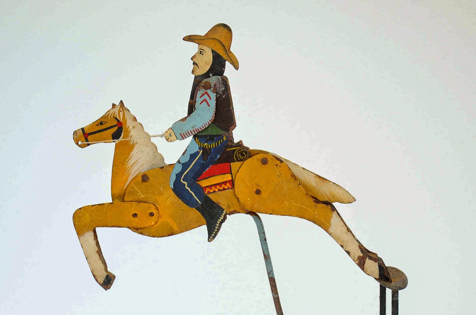 Old Vintage Gallery: Antique Cowboy Balancing Toy