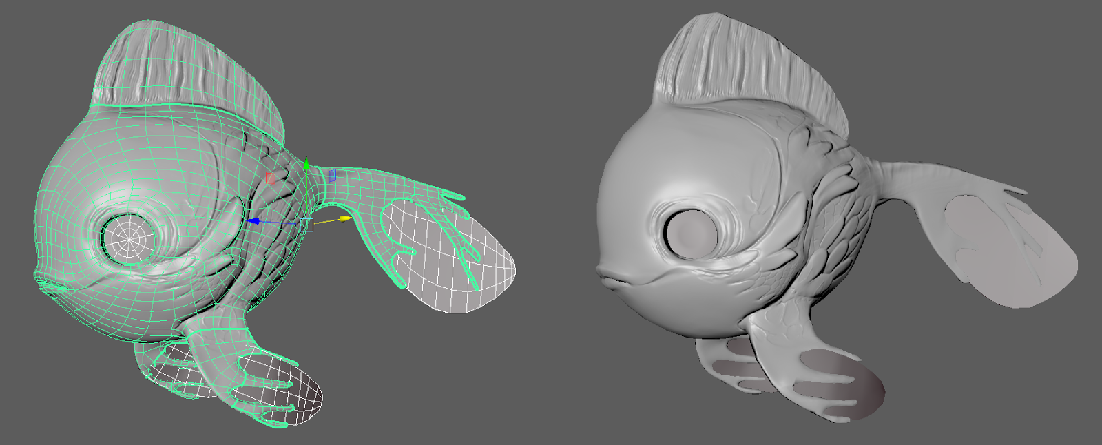 FORGE: NARRATIVE - Fish Low Poly + High Poly & Normal Maps