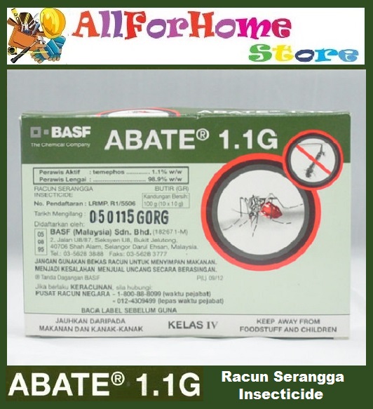 ALL FOR HOME STORE: ABATE 1.1G Racun Serangga Insecticide