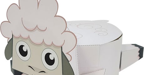 Sheep Paper Toy | Paperized Crafts