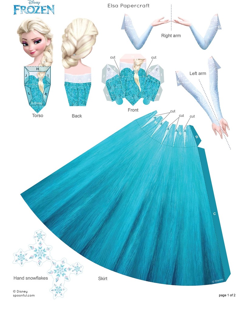 Princesse Disney en Papier - Tutoriel Papercraft Disney