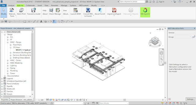 Xuất định dạng file OBJ cho Revit - Tự học Revit MEP