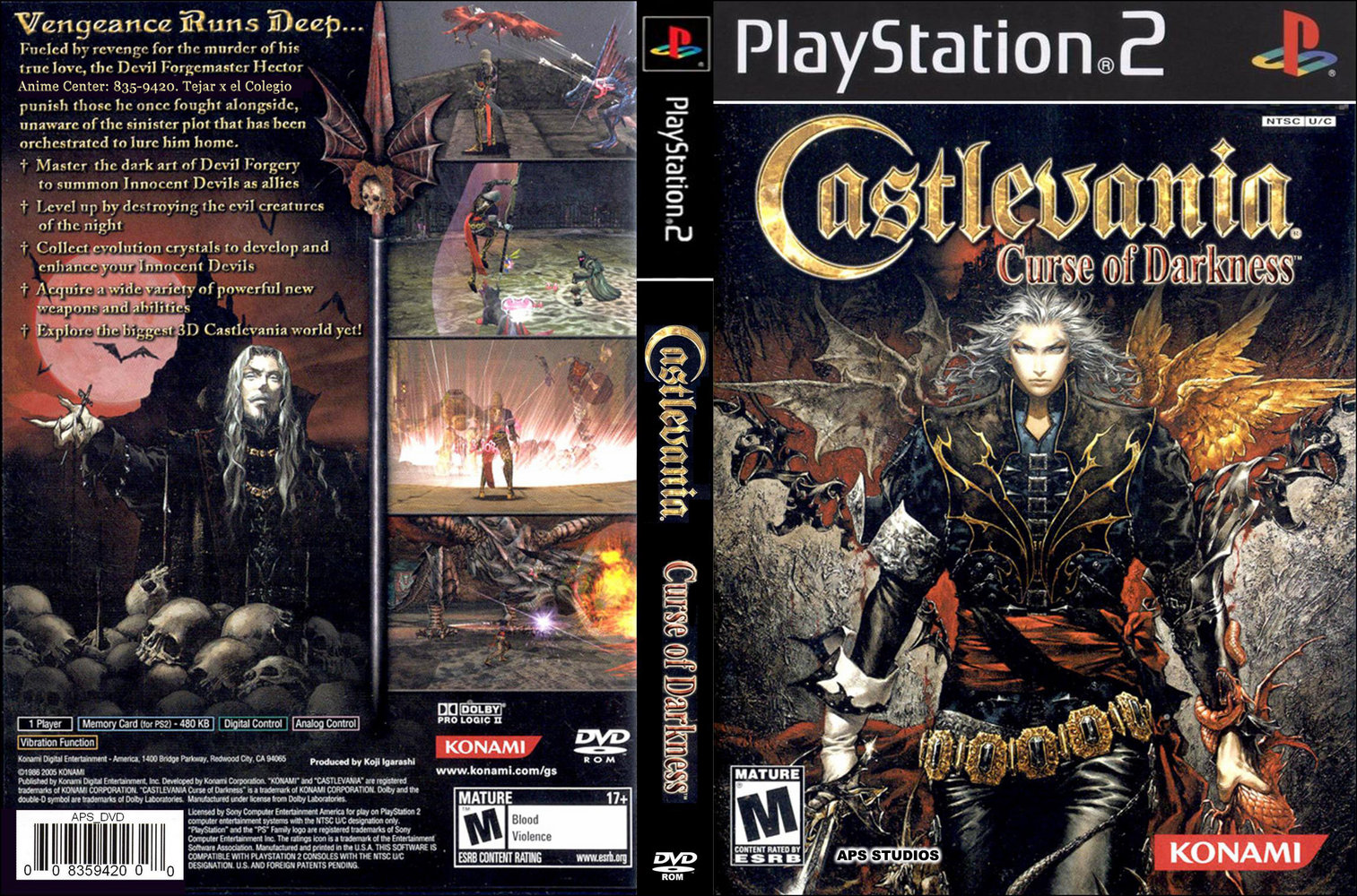 Consoles Games e Animes: Jogo Comentado-Castlevania PS2