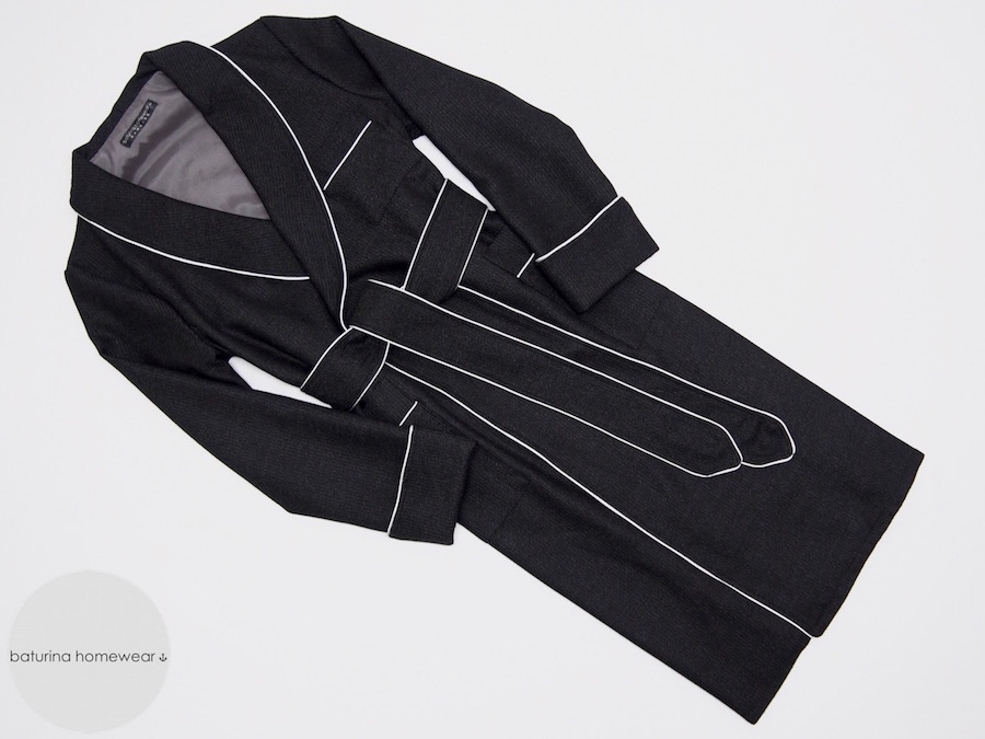 Big Size Men's Long Silk Robes and English Dressing Gowns for Tall Men