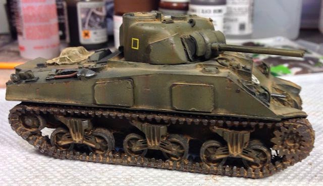40k Hobby Blog: Bolt Action British Sherman V WIP