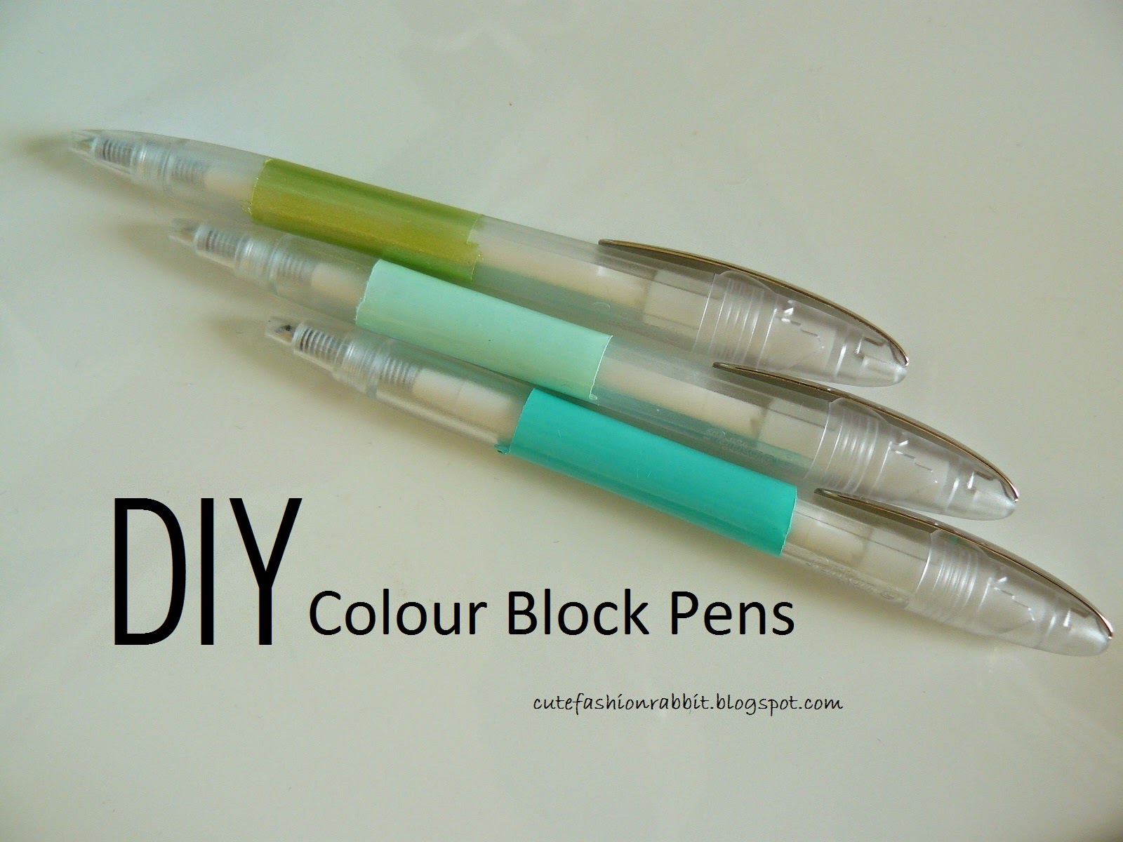 The Brinzess: DIY Colour Block Pens