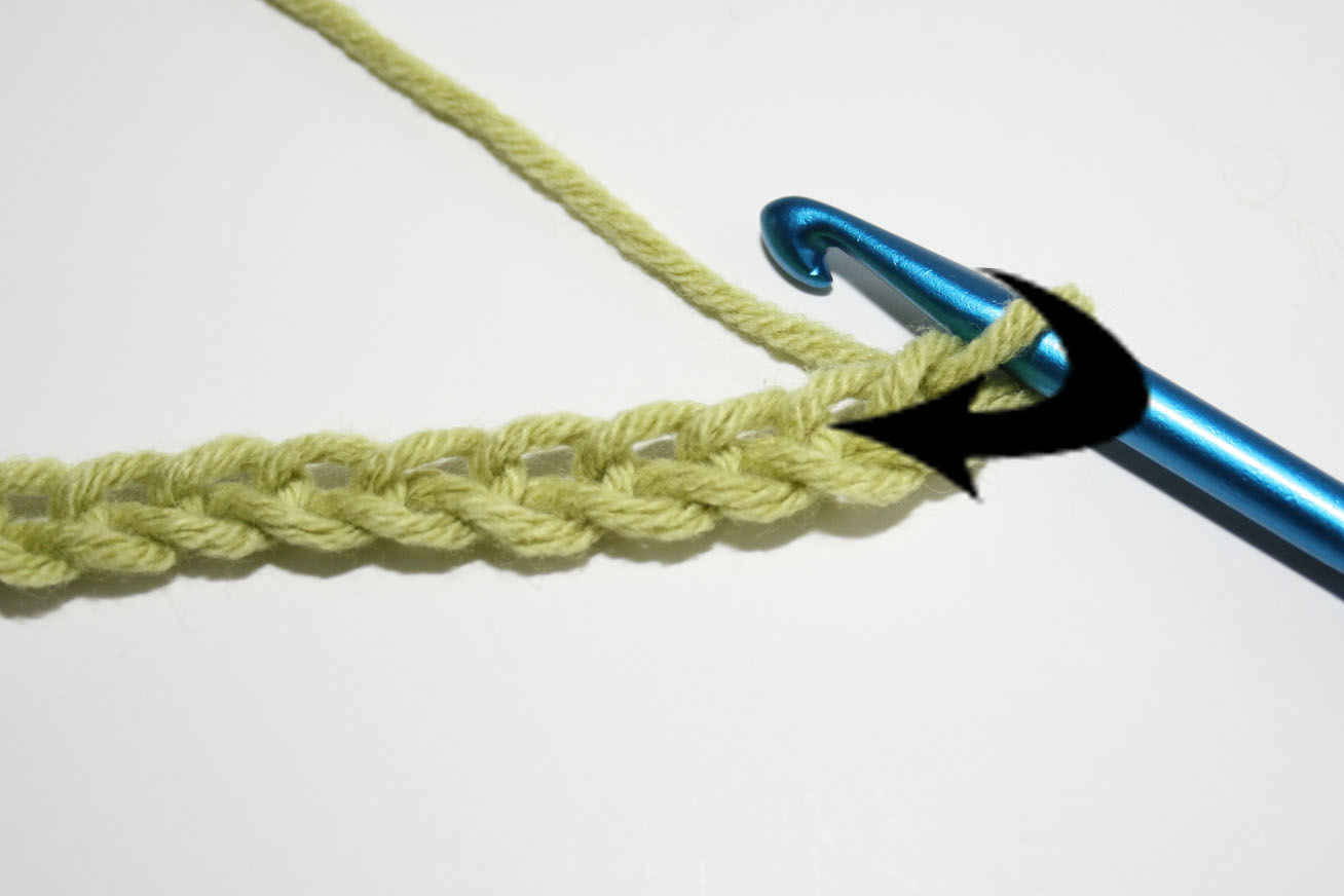 knotsewcute : how to work into the back humps of your starting chain.