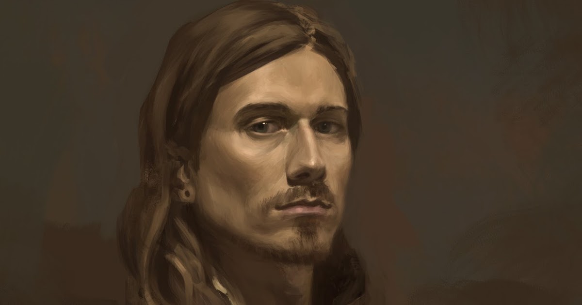 Charles Lister Art: Personal work sketches & Self Portrait & Vermeer study