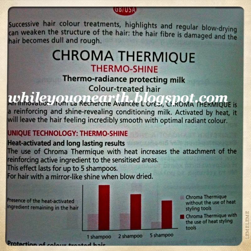 While you on earth..: Chroma Thermique Thermo-Shine Thermo-Radiance ...