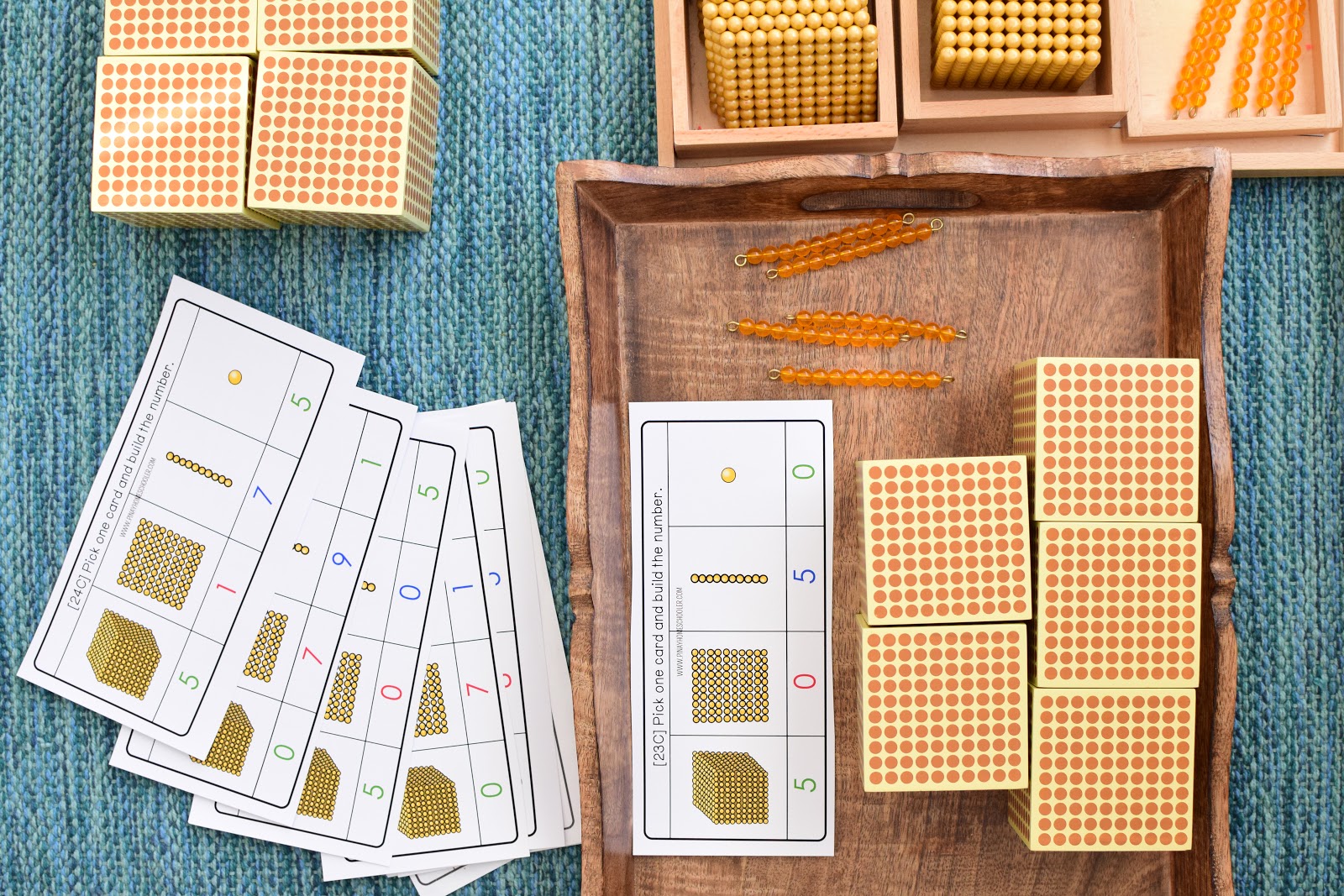 Montessori Golden Beads Bank Game | The Pinay Homeschooler