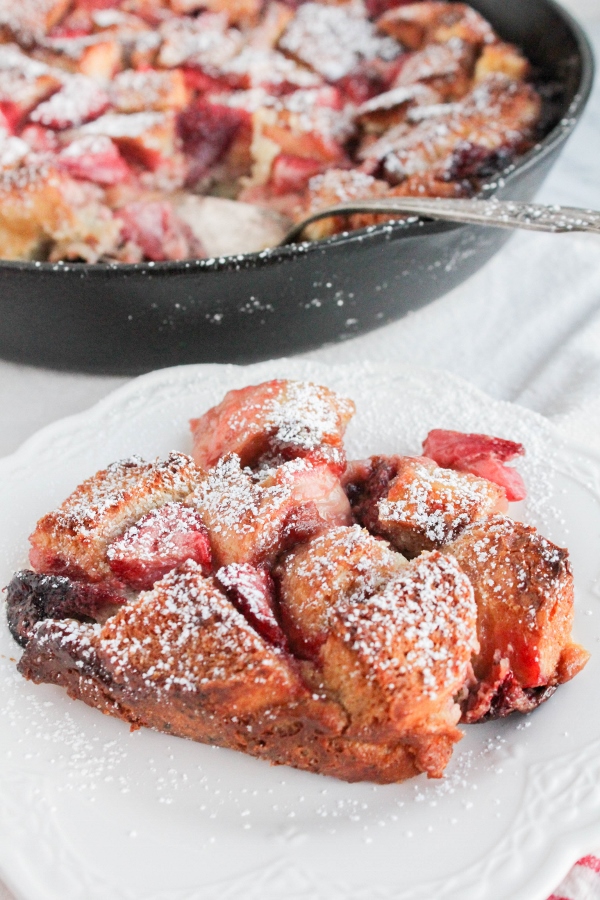 Strawberry Bread Pudding #BrunchWeek