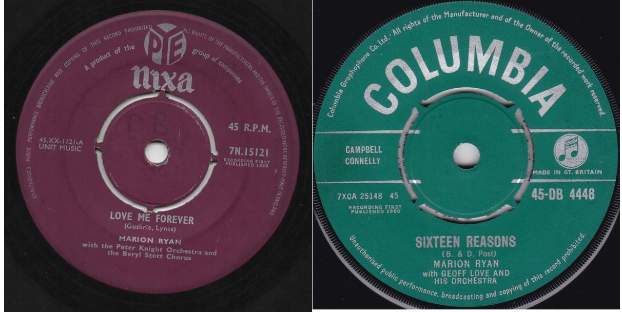 Espo's Vinyl Right Angle: Marion Ryan