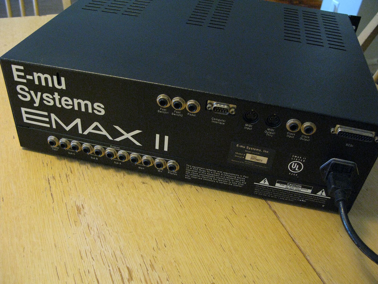 MATRIXSYNTH: E-MU Systems EMU EMAX II w/ 8mb RAM, SCSI2SD Option & New ...