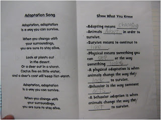 Science Notebooking: Animal Adaptations - Adrienne Teaches