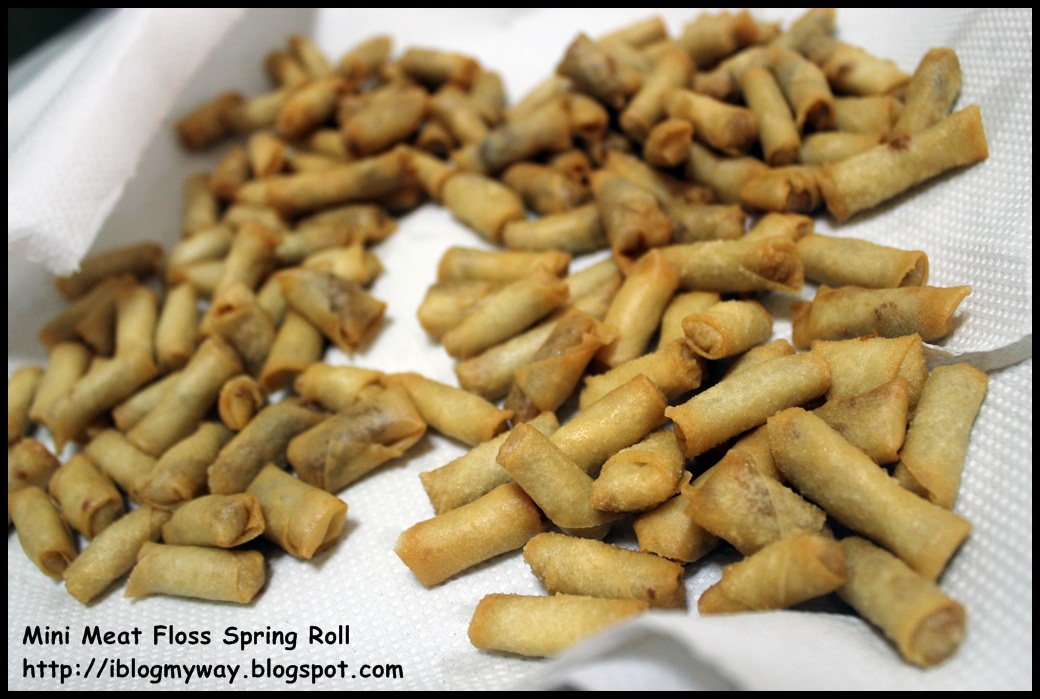 Recipes: Mini Meat Floss Spring Roll - I Blog My Way