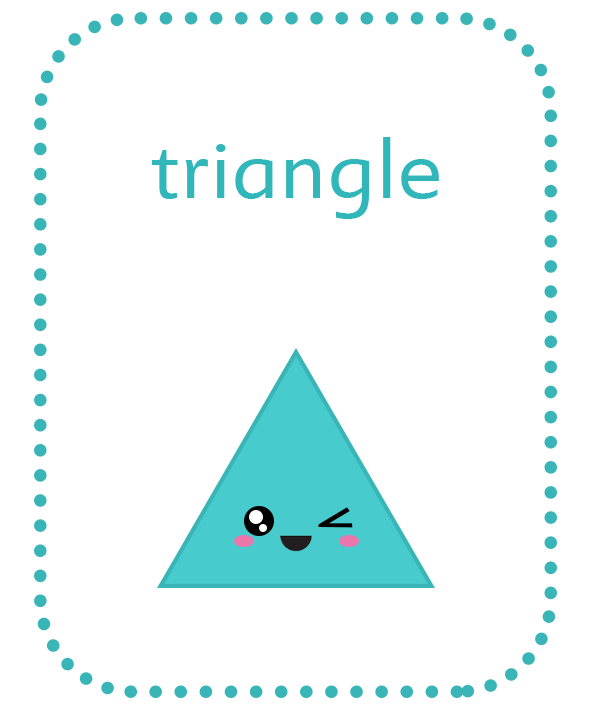 Shapes Flashcards for Kids - Triangle