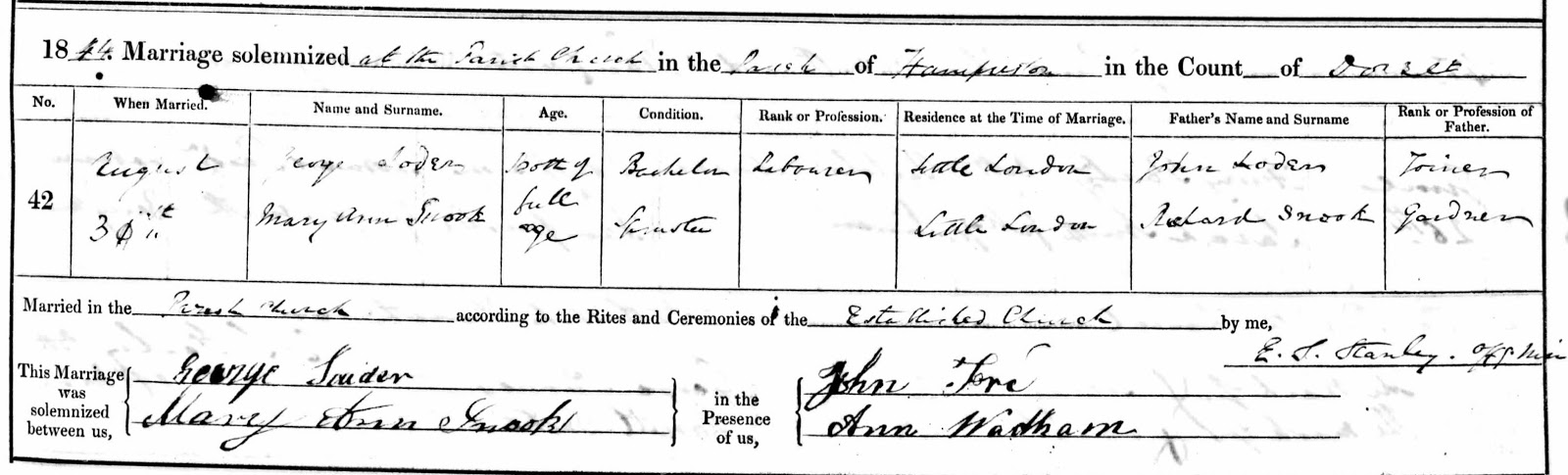 Our Loader & Northover Family Trees from Dorset, England.: PART 1 ...