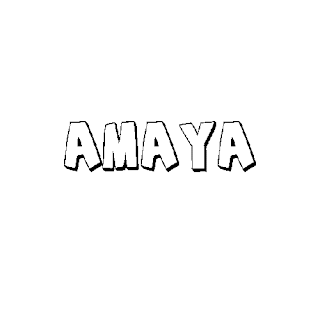 Nombre Amaya para colorear - COLOREA TUS DIBUJOS