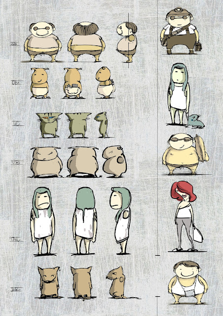 cassiepengillustrator: Introduction of a group of characters