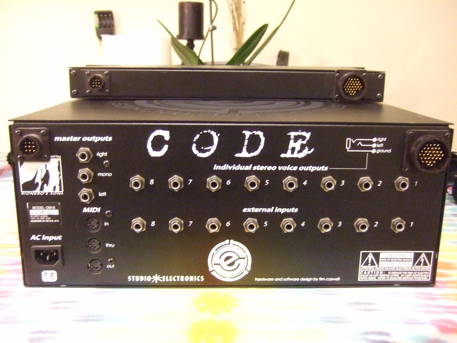 MATRIXSYNTH: STUDIO ELECTRONICS CODE 8 SN 1314 w/ One Off Custom Serpico-8 Fuzz Control