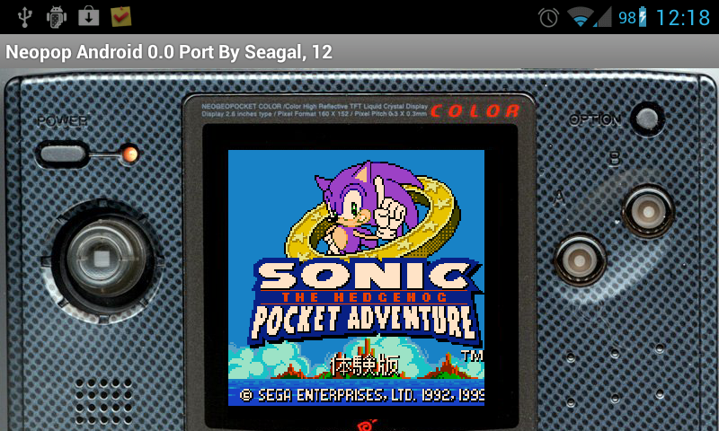 Programando en espiral: Neopop para Android! Neo geo pocket emulator