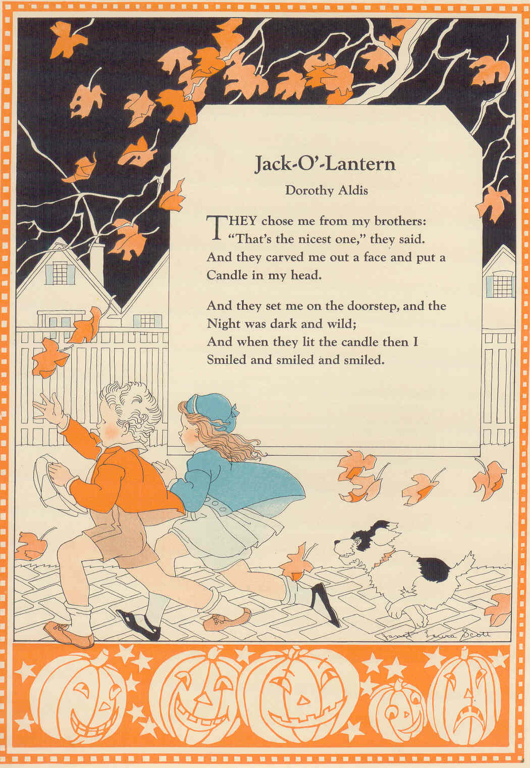 gold country girls: "Jack-O'-Lantern" by Dorothy Aldis