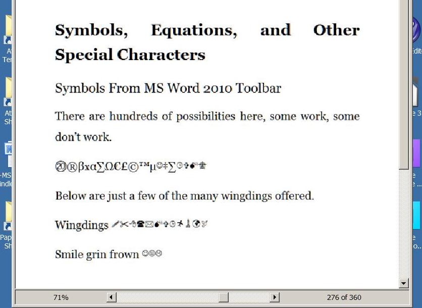 Using special symbol to denote scene breaks in chapter- how?