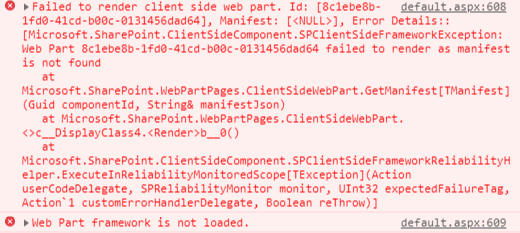 Sadomovalexs Blog Workaround For Render Error Of Spfx Web Part