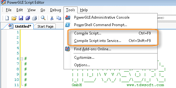 CADmin-Blog der TDWsoft GmbH & Co. KG: PowerShell-Skripte kompilieren