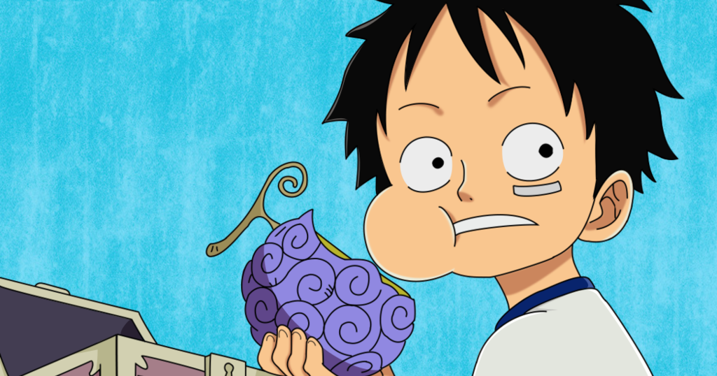 Pirate King Luffy: Luffy eats his devil fruit Gomu Gomu No Mi One Piece
