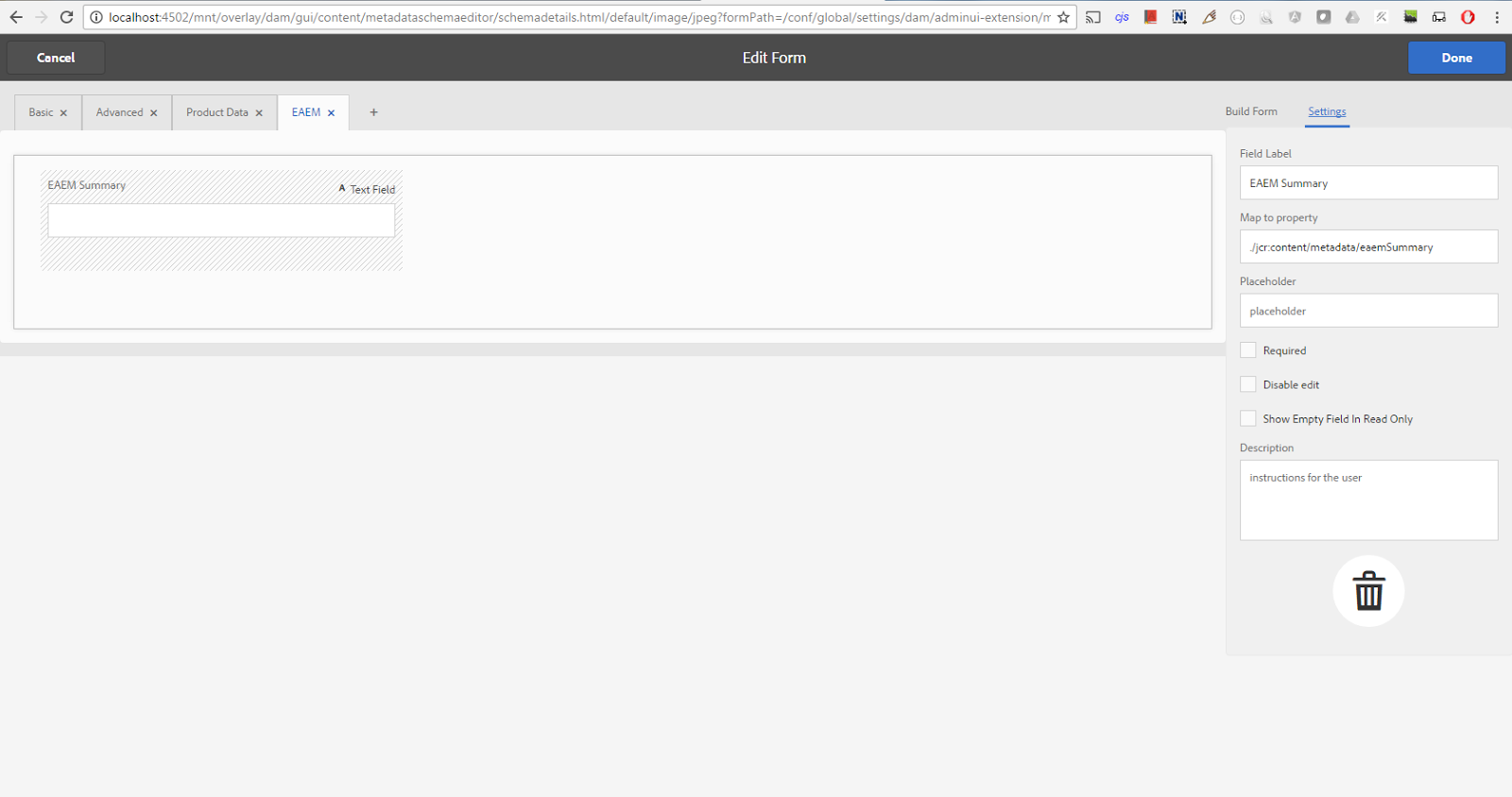 Experiencing Adobe Experience Manager Aem Cq Aem 62 Touch Ui Rich Text Rte In Asset
