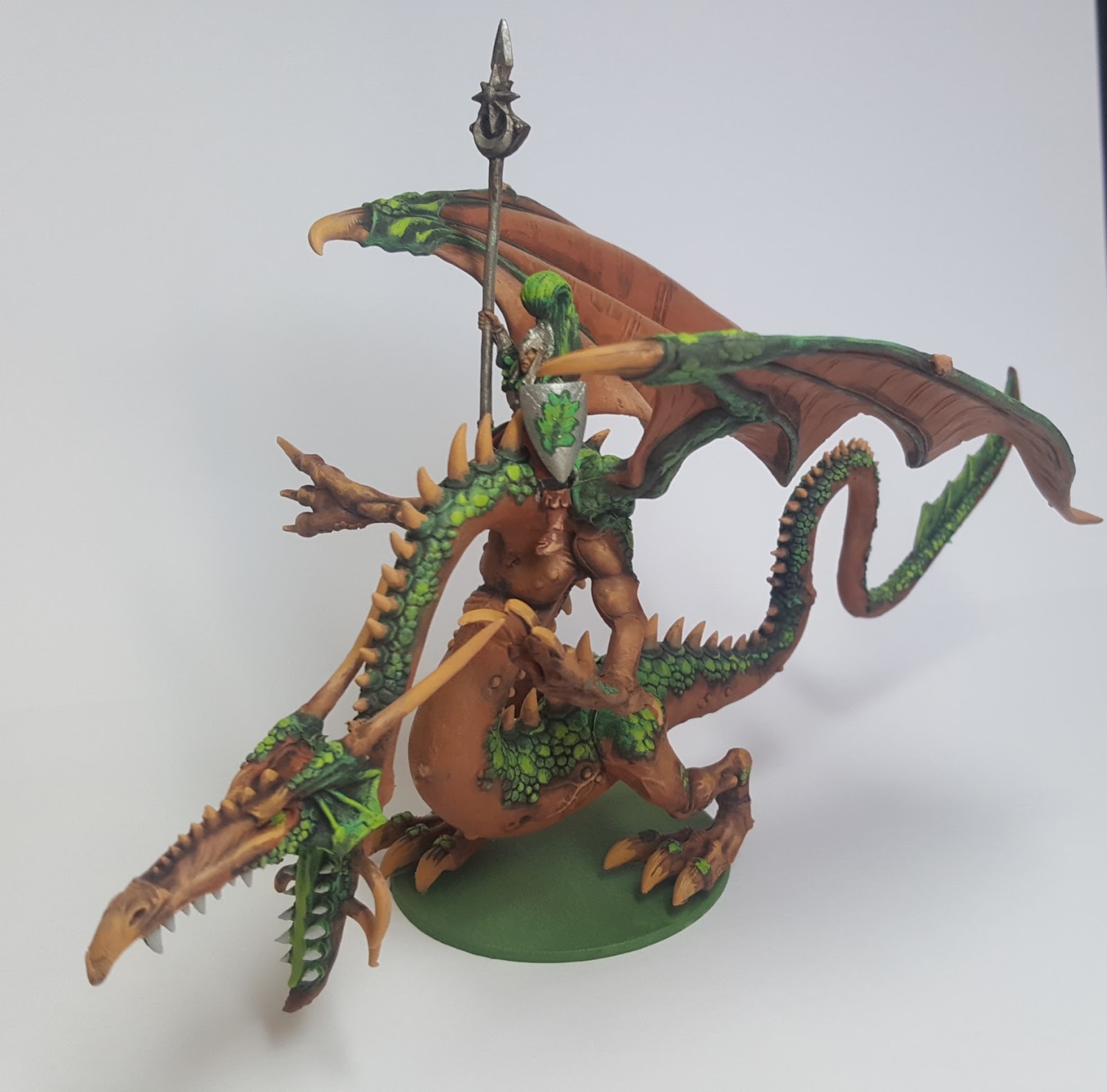 Jose M Domenech Miniatures: Wood Elves Forestal Dragon