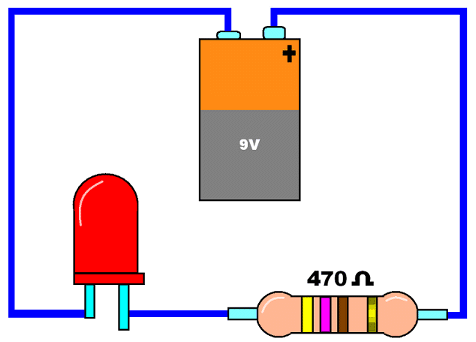 Kemahiran Hidup Bersepadu: Cara menyambung LED dengan bateri 9V