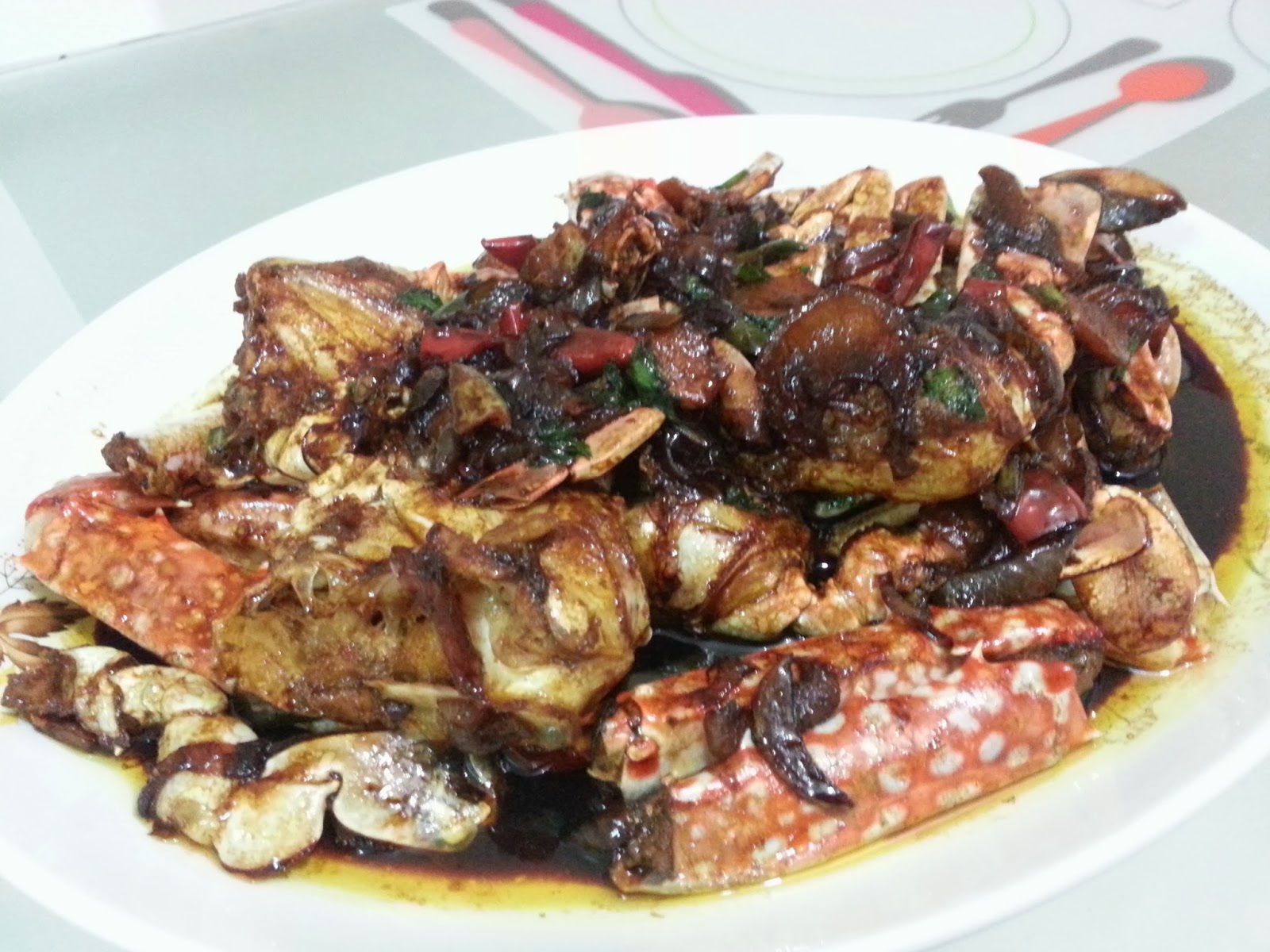 Life is colorful: Ketam Masak Kicap Pedas.. (sedap dan mudah)