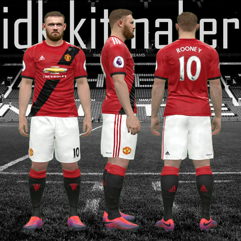 pes-modif: PES 2017 Manchester United 2017/18 Leaked Home Kit by IDK
