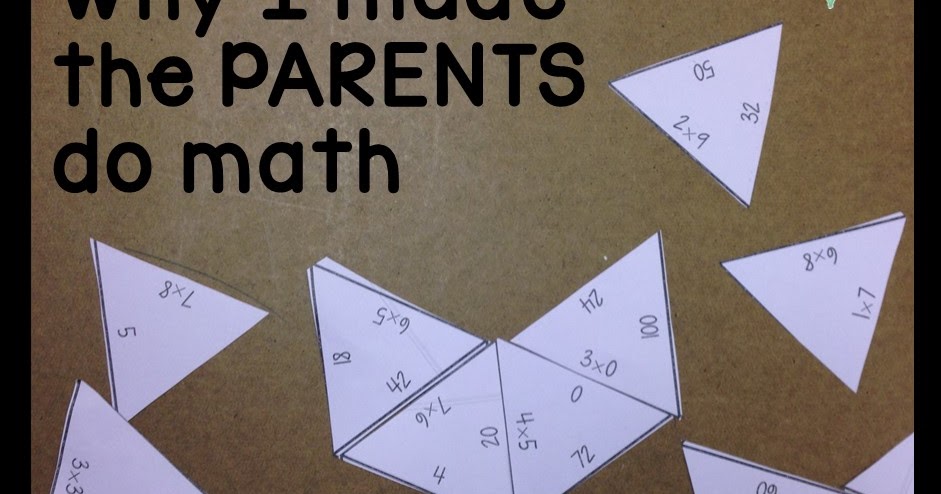Math Dyal: Open House: Why I made the PARENTS do math