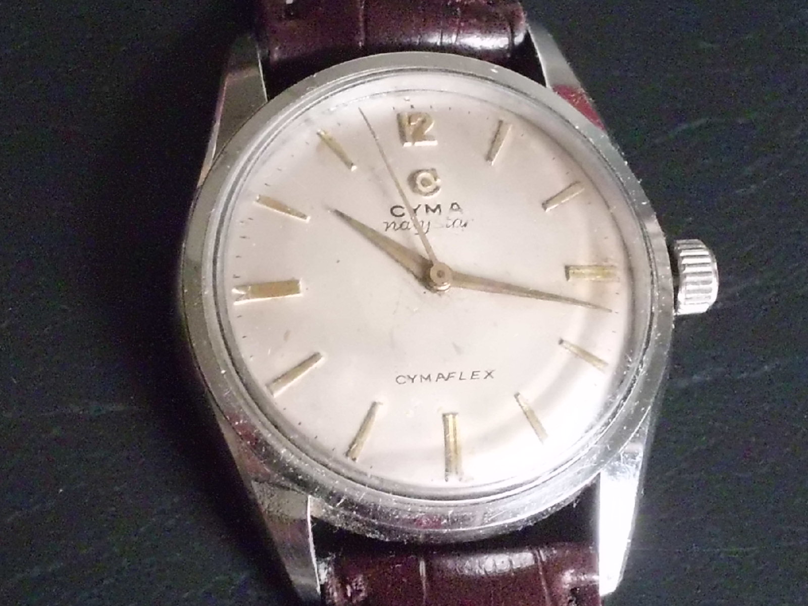 VINTAGE WATCH: Cyma navystar cymaflex