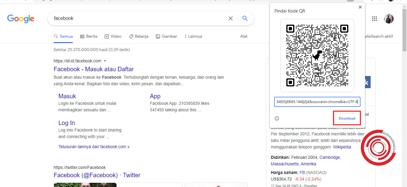 Cara Membuat QR Code Halaman Google Chrome - KEPOINDONESIA