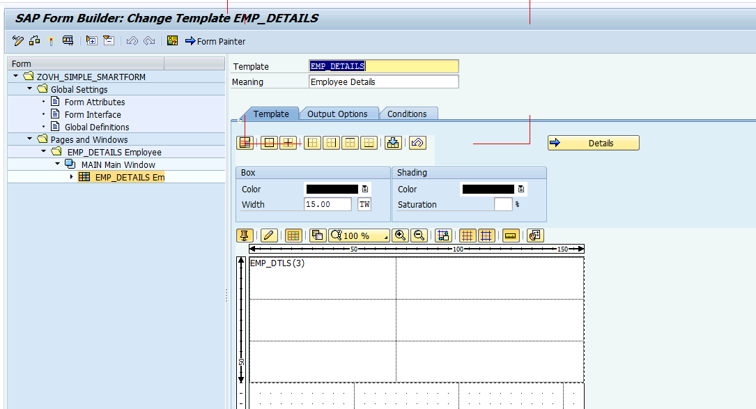 An Sap Consultant Abap Step By Step Tutorial On Smart Forms Template Node