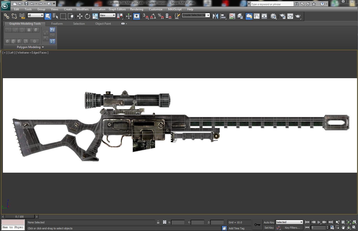 ZORN: Game Asset Development: Sniper Rifle