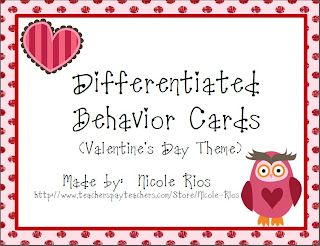 Classroom Freebies Too: A Sweet Freebie - Differentiated Behavior Cards ...