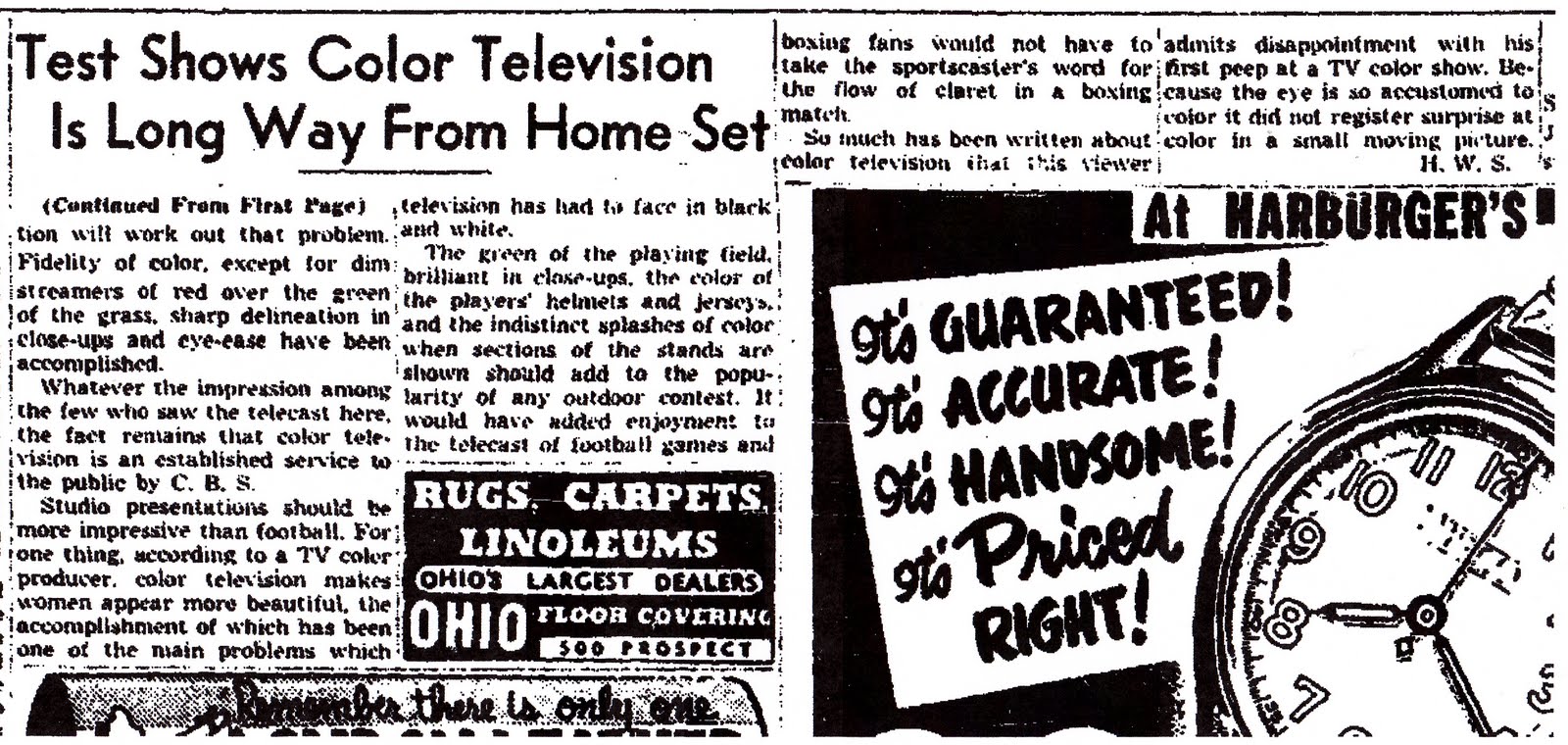 Cleveland Classic Media: 1951 "CBS Color" TV Experiment In Cleveland