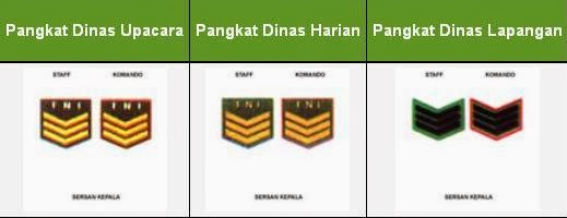 Catatan Rupa-Rupa: Tanda Pangkat Tentara RI dan AS