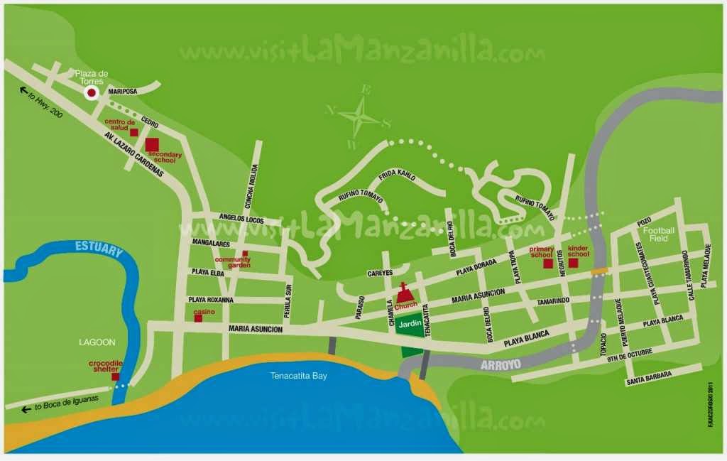 La Manzanilla on the Costalegre: Map One - La Manzanilla