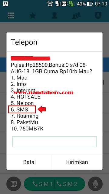 √ Paket SMS Tri Rp10000 Dapat 600 SMS ke Semua Operator - Nanda Hero